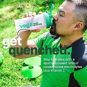 Vega Sport Hydration Electrolyte Powder, Lemonade - Post Workout Recovery Drink for Women and Men, Vitamin C, Vegan, Keto, Sugar Free, Dairy Free, Gluten Free, Non GMO, 4.9 oz