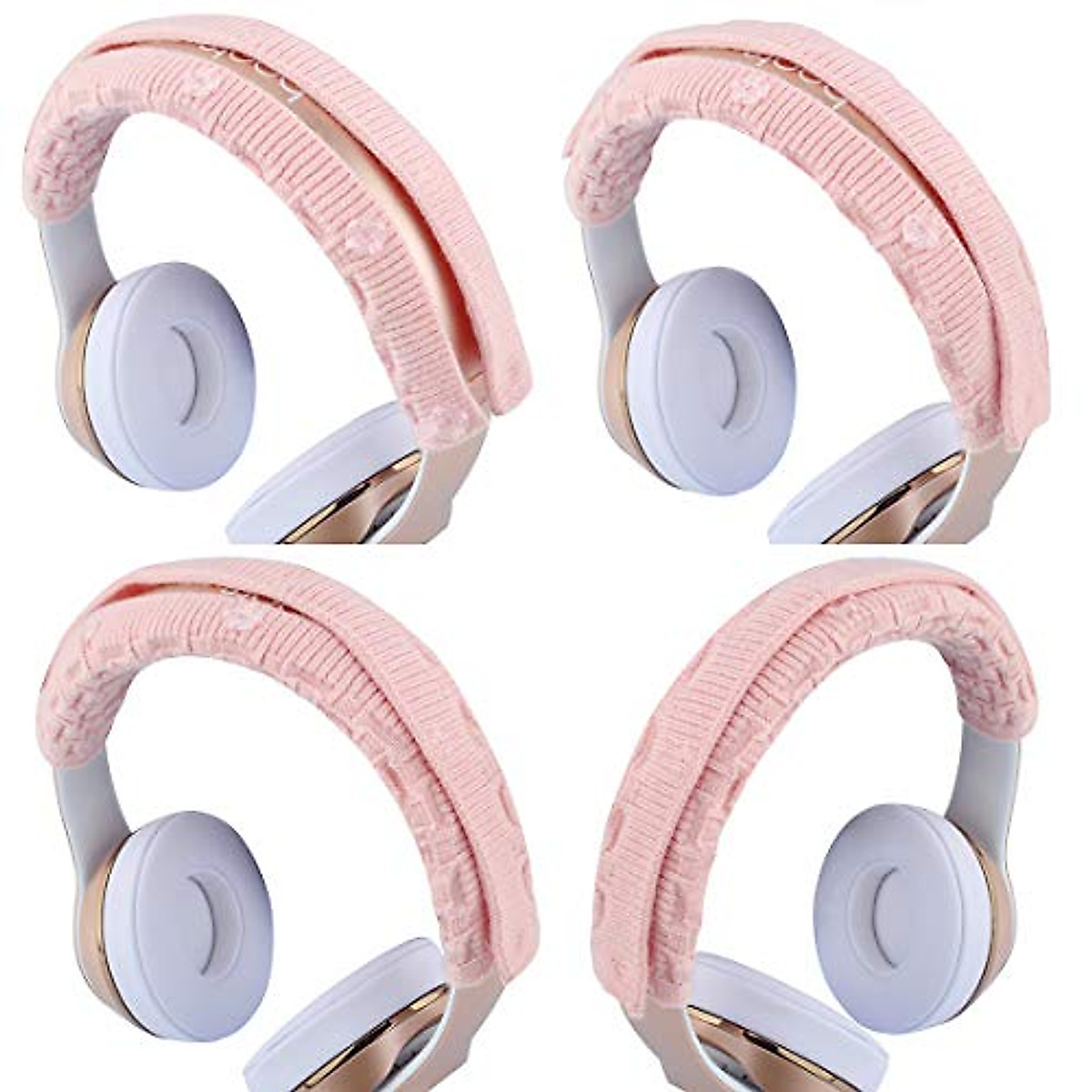 Geekria Headphone Headband Cover Compatible with Beats, Bose, AKG, Sennheiser, Sony, Audio-Technica Replacement Headband Cover/Headband Protectors/Top Pad Protector Sleeve (Pink)
