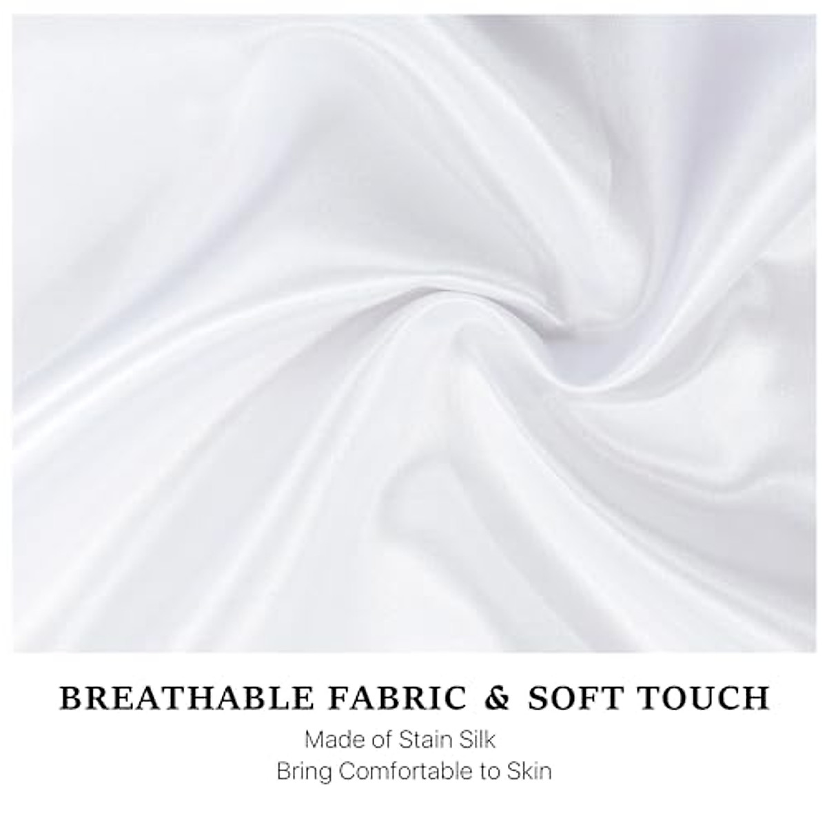 Supkiir 4 Pack Bolster Cervical Pillow Cover, Stain Cylinder Neck Pillow Covers Only, Round Cervical Neck Roll Pillow Case with Zipper for Sleeping Cylindrical Pillow Cushion(White 16 x 6 inches)