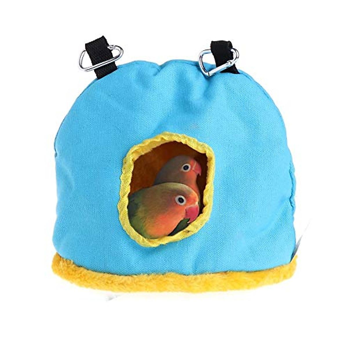 Litewoo Bird Hammock Nest Plush Warm Hanging Tent Pet Parrot Swing Bed Cave Cage for Parakeet Canary Cockatiel Lovebird Hamster Random Color (Medium)