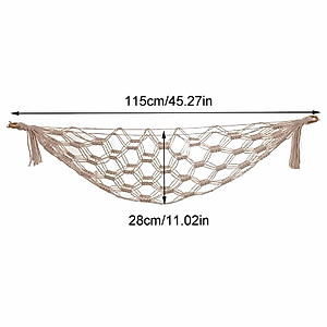 Toy Storage Hammock for Stuffed Animals Boho Storage Hammock Plush Toy Storage Net Soft Toy Net Hammock for Kids Room