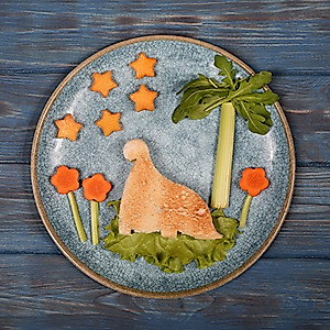 Sandwich Cutters for Kids, 20-Piece Set, 5 Kid Sandwich Cutters Shapes, 5 Vegetable Cutters Shapes, 10 Bento Deco