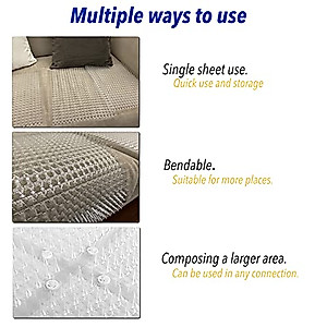 BYTEBAY 16 Pack Cat Deterrent Outdoor Scat Mat for Cats&Dogs, Keep Away Pest Plastic Mats with Spikes,16 x 13 Inches…