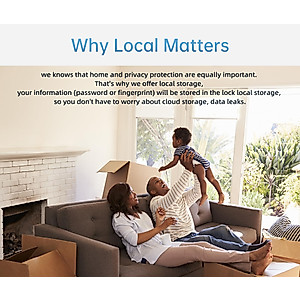 Pulido Fingerprint Door Knob, Full Function 5-in-1 Smart Door Knob, Fingerprint Door Lock for Bedroom, Office, Hotel, Pantry, Biometric Door Knob with 5 IC Cards, Waterproof