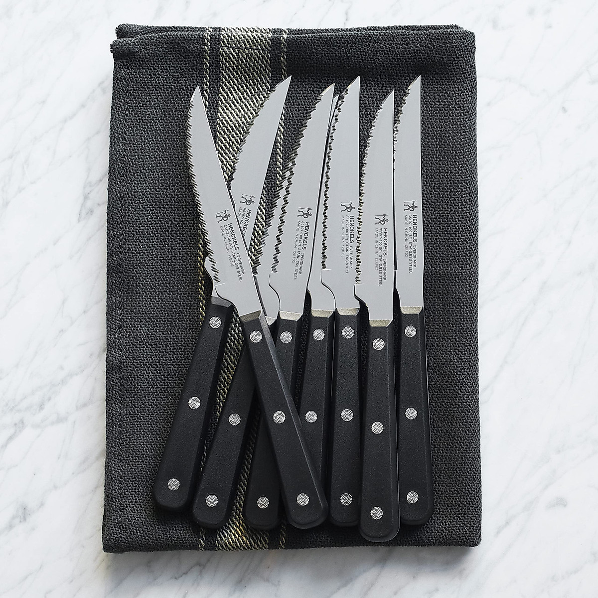 HENCKELS Razor-Sharp Steak Knife Set of 8, German Engineered Informed by 100+ Years of Mastery