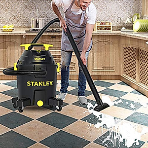 STANLEY SL18701P-10A Wet/Dry Vacuum,10 Gallon 6.0 Peak HP, 10Gallon, Black