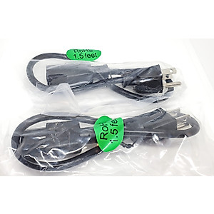 Pc Accessories - Connectors Pro 5-Pack 18" Universal Power Cord 1.5 ft, IEC320 C13 to NEMA 5-15P 18 Inches Cable, CSA UL RoHS