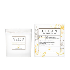 CLEAN RESERVE Home Candle | Natural Soy Blend Scented Candle | Premium Non-Toxic Candle Made with Sustainable Ingredients | Up to 40 Hour Burn Time | 8 oz