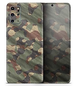 DesignSkinz Traditional Camouflage Fabric Pattern Protective Vinyl Decal Wrap Skin Cover Compatible with The Samsung Galaxy S20 (Screen Trim & Back Glass Skin)