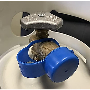 Hart's Hearth & Homestead Propane/LP Tank OPD Valve Dust Cap ; Pack of 4, Made in The USA Blue