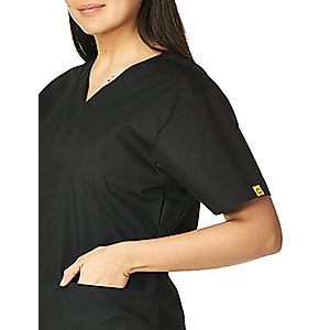 WonderWink Origins Women’s Bravo V-Neck Scrub Top - Black, XL