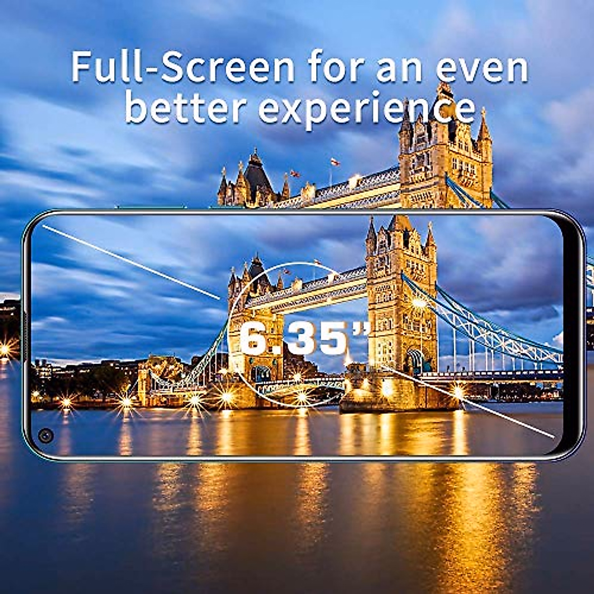OUKITEL C17pro,Android Unlocked Phone Triple Camera Octa-Core 64GB ROM+4GB RAM 3900 mAh Unlocked Cell Phone 6.35 inch HD+ Display Android 9.0 Pie 4G Smartphone(Ice Blue)