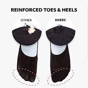 Boys NON-SLIP NO SHOW REINFORCED Seamless TOE Active SoleHugger Loafer Sock - High-cut Black XSMALL 6 pairs