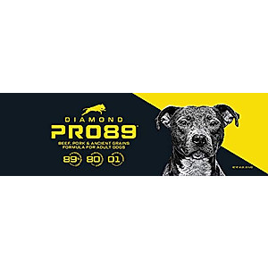 Diamond Pro89 Beef, Pork and Ancient Grains Dry Dog Food Formula with High Protein, Probiotics, and Premium Ingredients