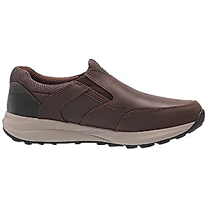 Nunn Bush Men's Excursion Waterproof Moccasin Toe Slip-On with KORE Comfort Technology Loafer, Brown Crazy Horse, 9