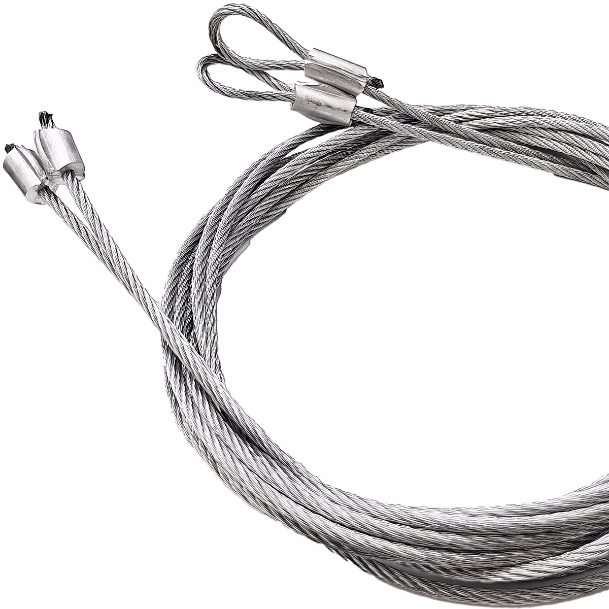 Blesseras Pair of 2" Garage Door Eletrophorsis Coated Torsion Springs Set (0.250 x 2" x 37") Includes 8.5 ft. Garage Door Cable, Pair of Non-Slip Winding Bars, Glove