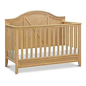 Davinci Sawyer Farmhouse 4-in-1 Convertible Crib in Honey, GREENGUARD Gold Certified