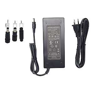 42V 2A Charger Power Supply Adapter for 10S 36V 8Ah-15Ah Lithium Li-ion Battery Pack 5.5 * 2.1mm Round Plug with 5.5*2.5mm /RCA 8mm/Female 3-Pin 8mm Inline Tips Fits Bird & Lime, Lime S, Xiaomi M365