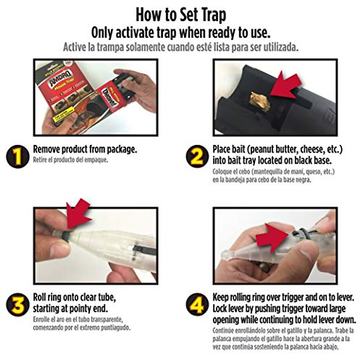 Amdro B07L4B3B38 Mouse Trap Reusable, Kills 12 Mice, Plum