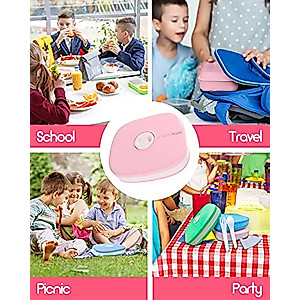 Umami Bento Lunch Box KIDS With Cutlery, Leak-Proof, Easy to Clean, 3 Compartments Bento Box for Kids, Ideal Portion Sizes for Ages 3 to 9, for Boys & Girls, Microwave, Dishwasher & Safe, BPA-Free