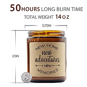 Aromaflare Scented Candles Gifts for New Home House Warming Lavendar Candle Women Men Housewarming Presents Funny Friendship Gift for Best Friend BFF