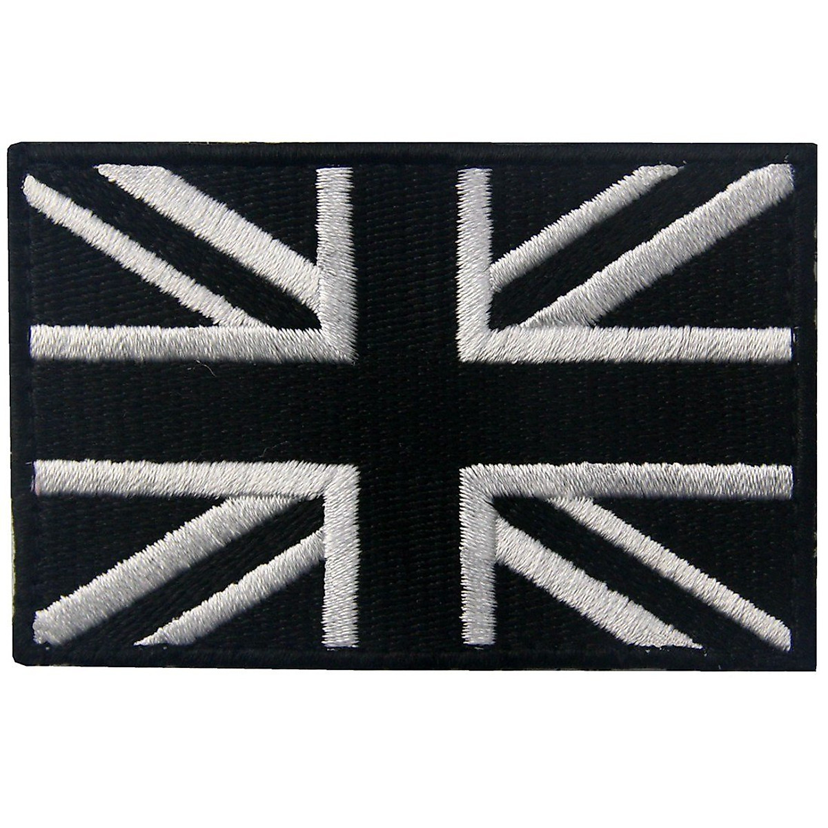 Tactical British Union Jack Embroidered Patch England Flag UK Great Britain Morale Applique Fastener Hook & Loop Emblem