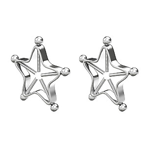 2Pcs Non-Piercing Fake Nipple Rings Nipple Shield Rings Adjustable Pressure Nipple Clamps Stainless Steel Bar Nipple Rings Body Nipple Jewelry