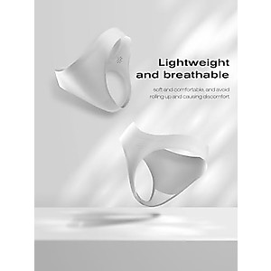 TERMEZY Seamless Thongs for Women No Show Thong Sexy Underwear Breathable Comfortable Panties 5 Pack