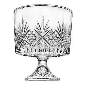Godinger Dublin Gourmet Trifle Bowl, Clear