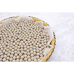 R&M International Ceramic Pie Weights, 1 lb. with Mesh Storage Bag