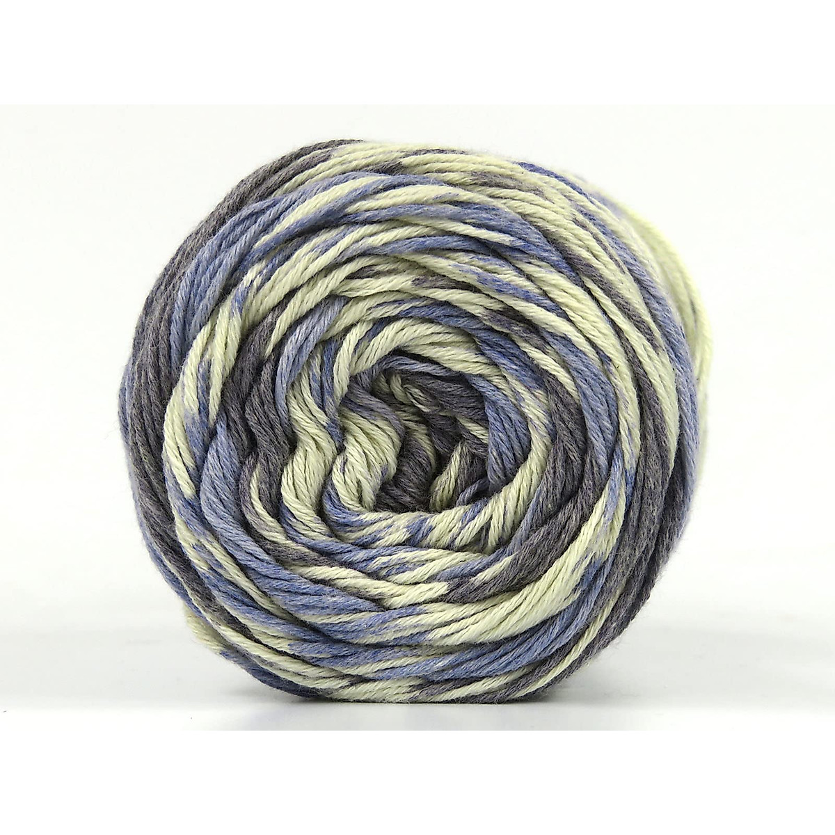 Lot of 4 x 100gr Skeins Ice Yarns Jacquard Cotton (60% Cotton) Yarn Cream Grey Blue