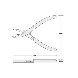 TEKTON Mini Flat Nose Pliers (Smooth Jaw) | PMN23001