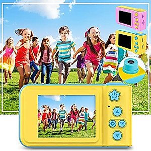 Digital Camera, Kids Camera Vlogging Camera Sports Camera with Powerful Battery Life, Shockproof Anti-Fall Compact Portable Mini Cameras Gift for Student Girls Boys