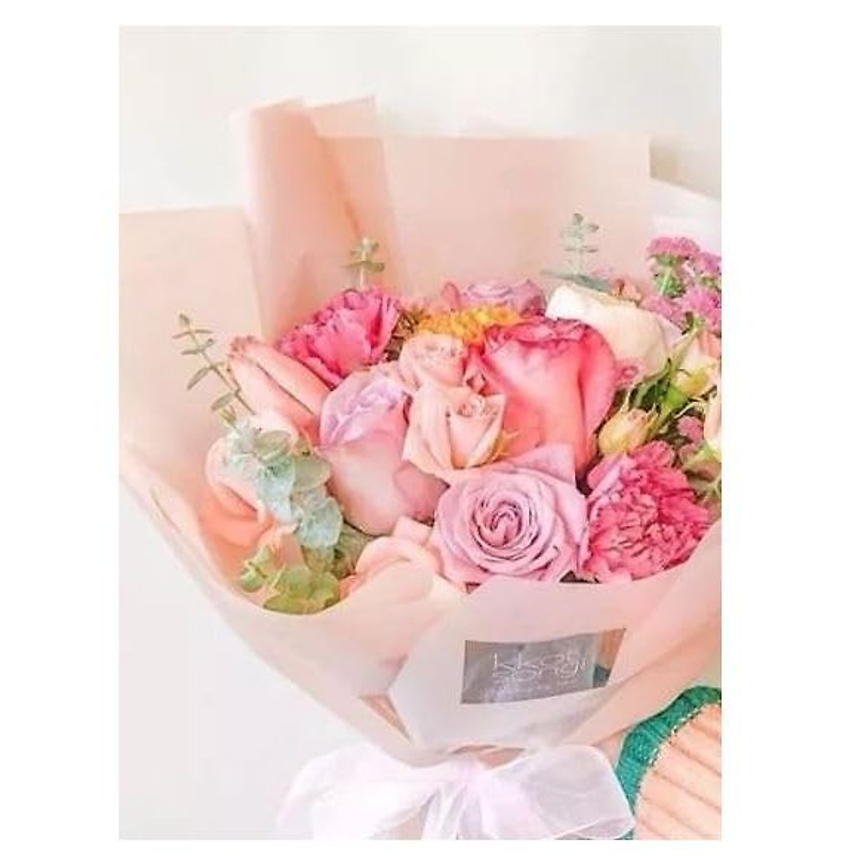 Corkwaw 24 Counts Color Flower Wrapping Paper,Waterproof Bouquet Wrapping Paper Used for DIY Crafts, Gift Packaging, Flower Shop Bouquet Packaging