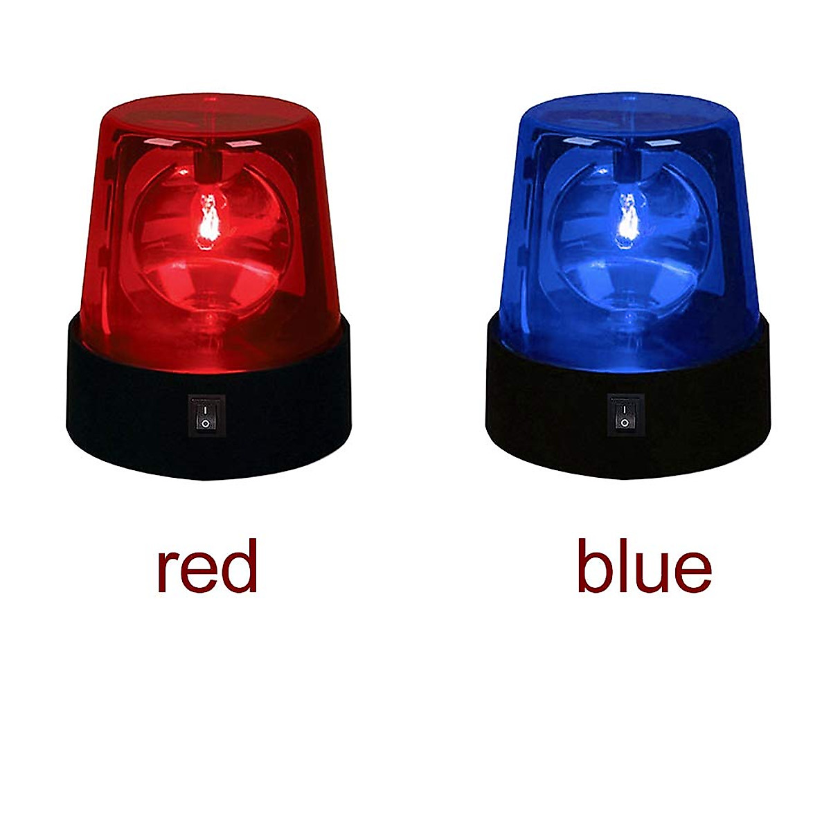 LED Strobe Light, 1/2pcs DJ Flashing Stage Lights, Rotating Red Flashing Beacon Party Lamp DJ Strobe Light with Switch Control for DJ Show Bar