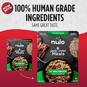 Nulo Gently-Cooked Meals Complete and Balanced Adult Wet Dog Food, Duck & Quinoa, 9 Ounce, 8 Count