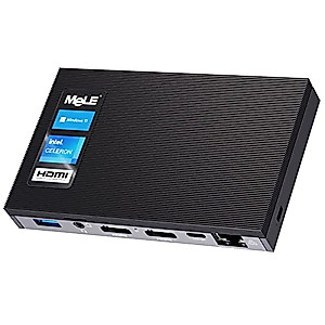 MeLE Quieter3Q Fanless Mini PC Celeron N5105 8GB 128GB, Windows 11 pro Portable Small Desktop HDMI Gigabit Ethernet, Industrial IoT Micro PC Unlock Bios Auto Power on, SSD PXE VESA Mount