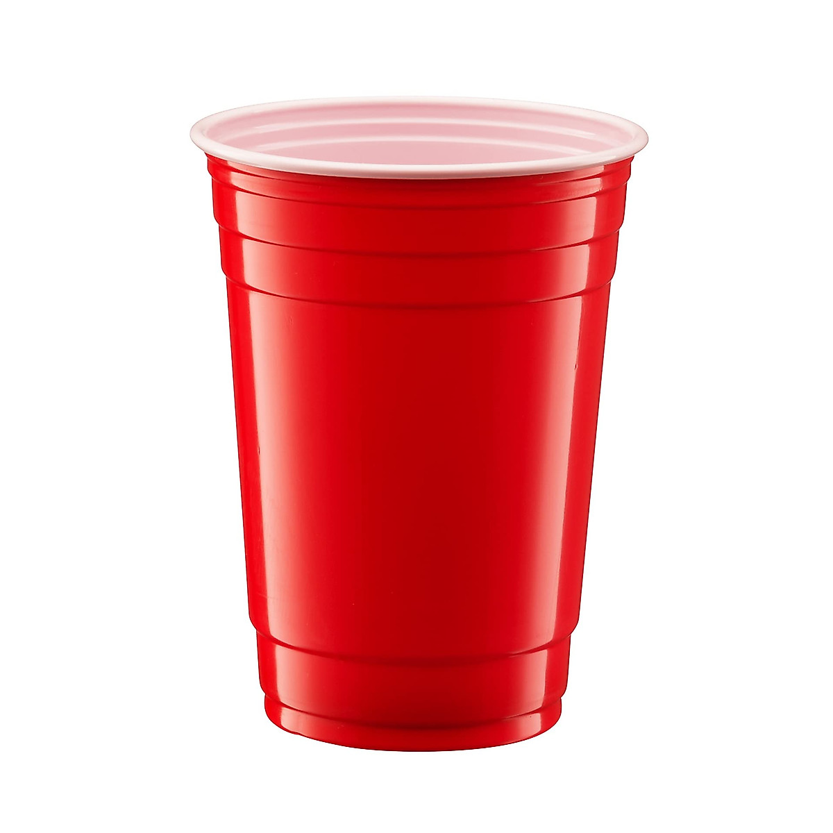 Comfy Package [18 oz. - 100 Count Disposable Plastic Red Cups, Party Drinking Cups for Events and Everyday Use