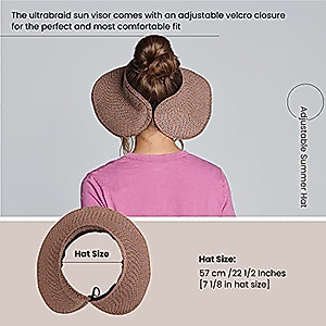 San Diego Hat Company's Signature Women's Ultrabraid Large Brim Visor