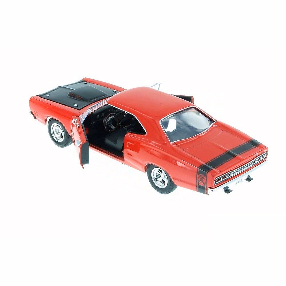 Motormax 1969 Dodge Coronet Super Bee Red 1/24 Diecast Model Car