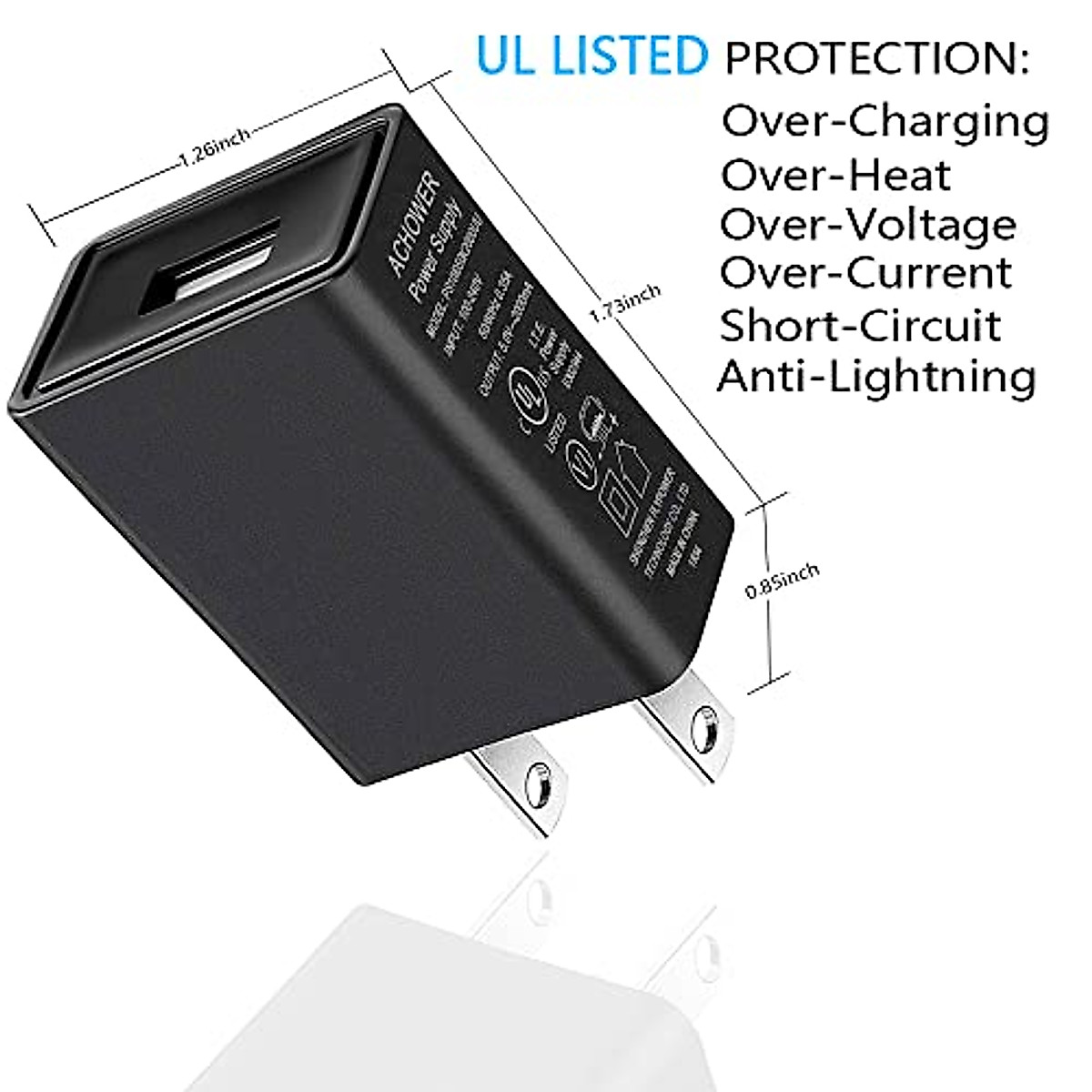 Charger Compatible for Jitterbug Smart3, Jitterbug Flip2 New Lively Smartphone Cell Phone Wall Charger with 5FT USB-C Cable [UL Listed]