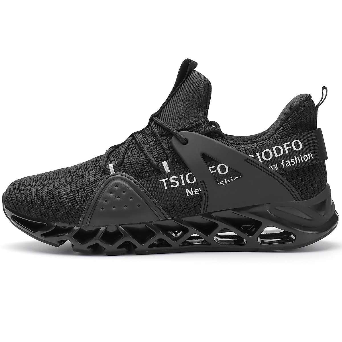 Ezkrwxn Walking Shoes for Women Running Shoes Mesh Breathable Slip on Ladies Gym Workout Athletic Tennis Jogging Sneakers All Black Size 11