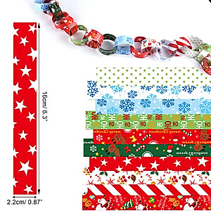 MIAHART Merry Christmas Paper Chains 300 Links Festive Paper Craft Supplies for Christmas and Festive Party Decorations