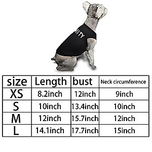 Knchy 3 Pack Pet Dog T-Shirt Costume with Security Letters, Summer Breathable Dog Vest Shirt Apparel Sleeveless Clothes, Lightweight Puppy Clothing for Small Medium Large Pets Dogs Cats Doggie