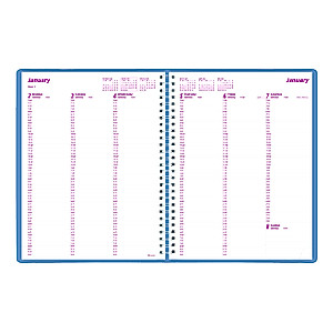 Brownline 2023 Essential Weekly Planner, Appointment Book, 12 Months, January to December, Twin-Wire Binding, 11" x 8.5", Mountain Blue (CB950G.03-23)