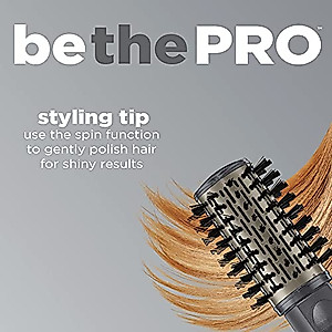 INFINITIPRO BY CONAIR Hot Air Spin Brush Set with 2-Inch AND 1.5-Inch Brushes, Hot Air Spin Dryer Brush