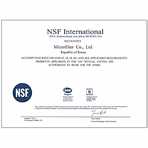 Microfilter MICROFILTER FLUUX H17-SD3,Sediment,Under Sink Water Filter 21K Gallons ,Includes Head,2Pack