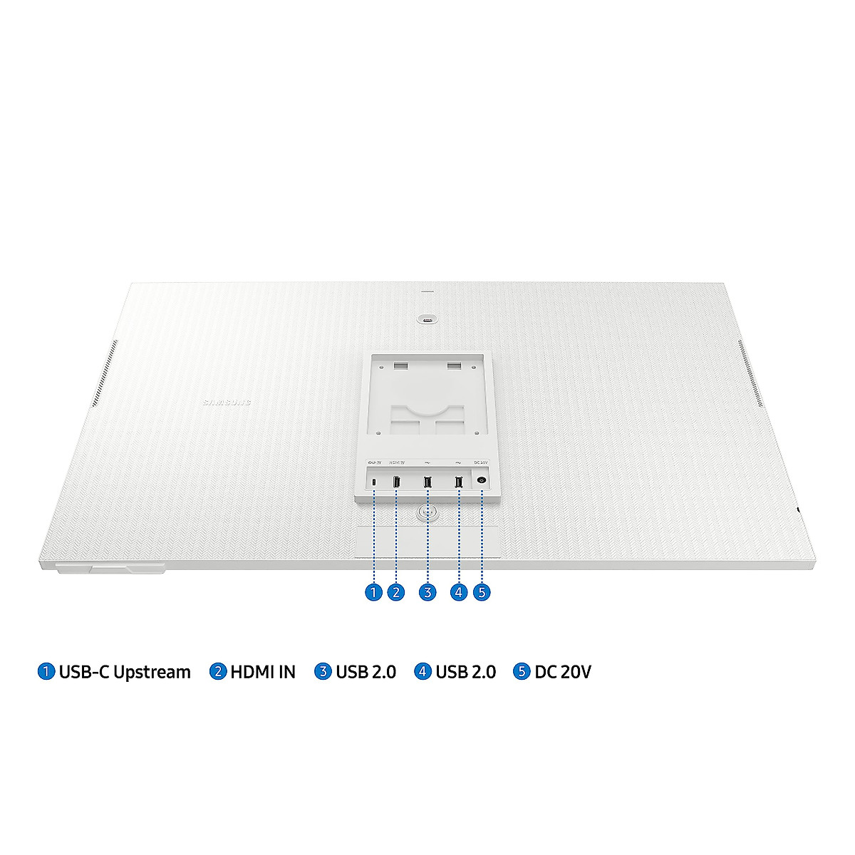 SAMSUNG 32-Inch M70C Series UHD Smart Computer Monitor w/Streaming TV, Gaming Hub, Adjustable Stand, Remote PC Access, Slimfit Camera, Multiple Ports, Mobile Connectivity, LS32CM703UNXZA, White