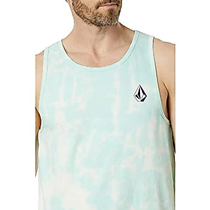Volcom Men's Regular Iconic Stone Tie Dye Tank, Ice, Small