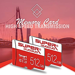 512GB Micro SD Card High Speed Class 10 with SD Adapter Memory Cards 512GB TF Card for Smartphones,Action Cams and Other Compatible Devices